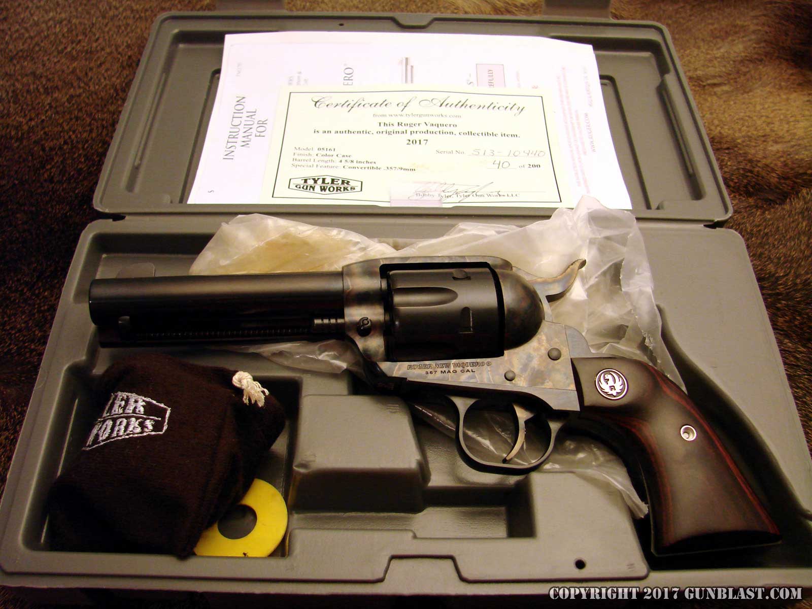 Limited Edition Custom Ruger Vaquero 357 Mag / 38 Special / 9mm ...